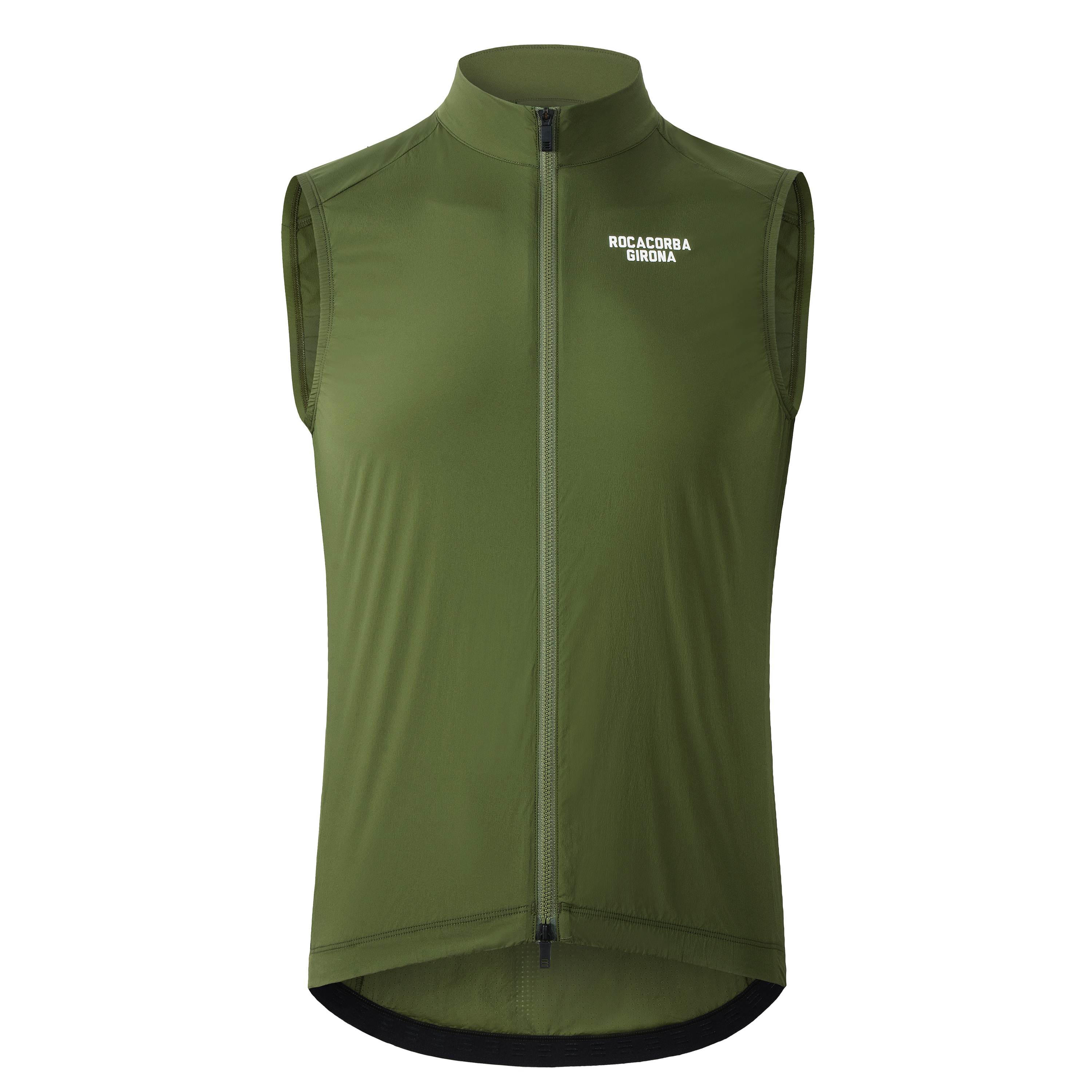 Tramuntana Lightweight Wind Vest Dark Green - ROCACORBA CLOTHING GIRONA ...